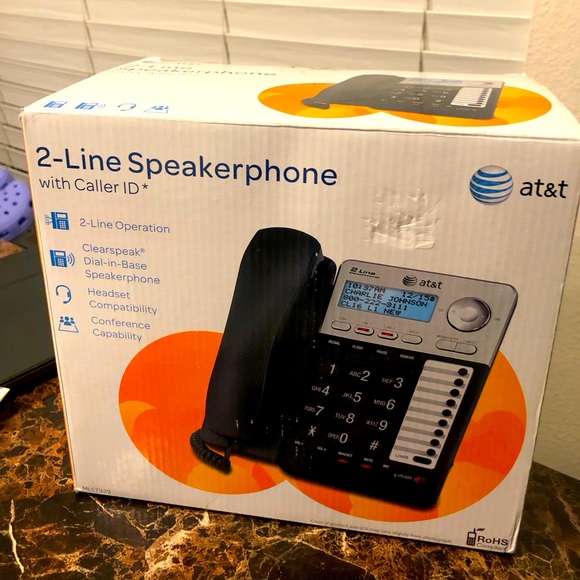 at&t | Other | Att Ml7929 Corded Telephone 2 Line Wall Mountable ...